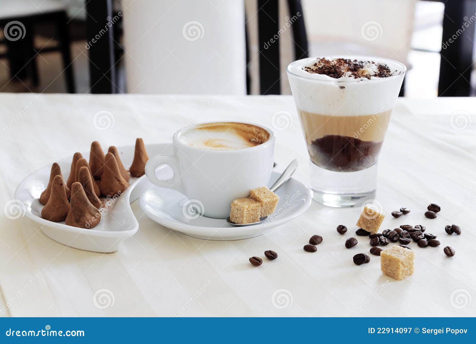 Coffee and sweets stock image. Image of dessert, drinks - 22914097