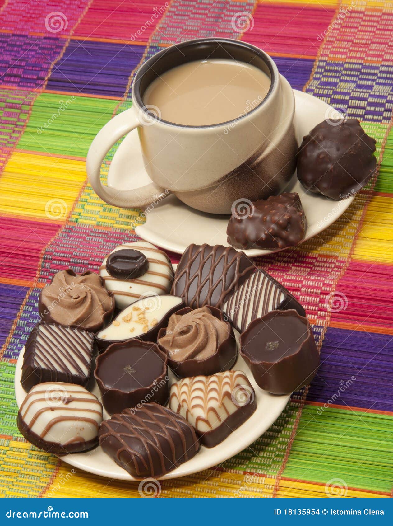 Coffee and Sweets, Breakfast. Stock Photo - Image of cocoa, chocolate ...