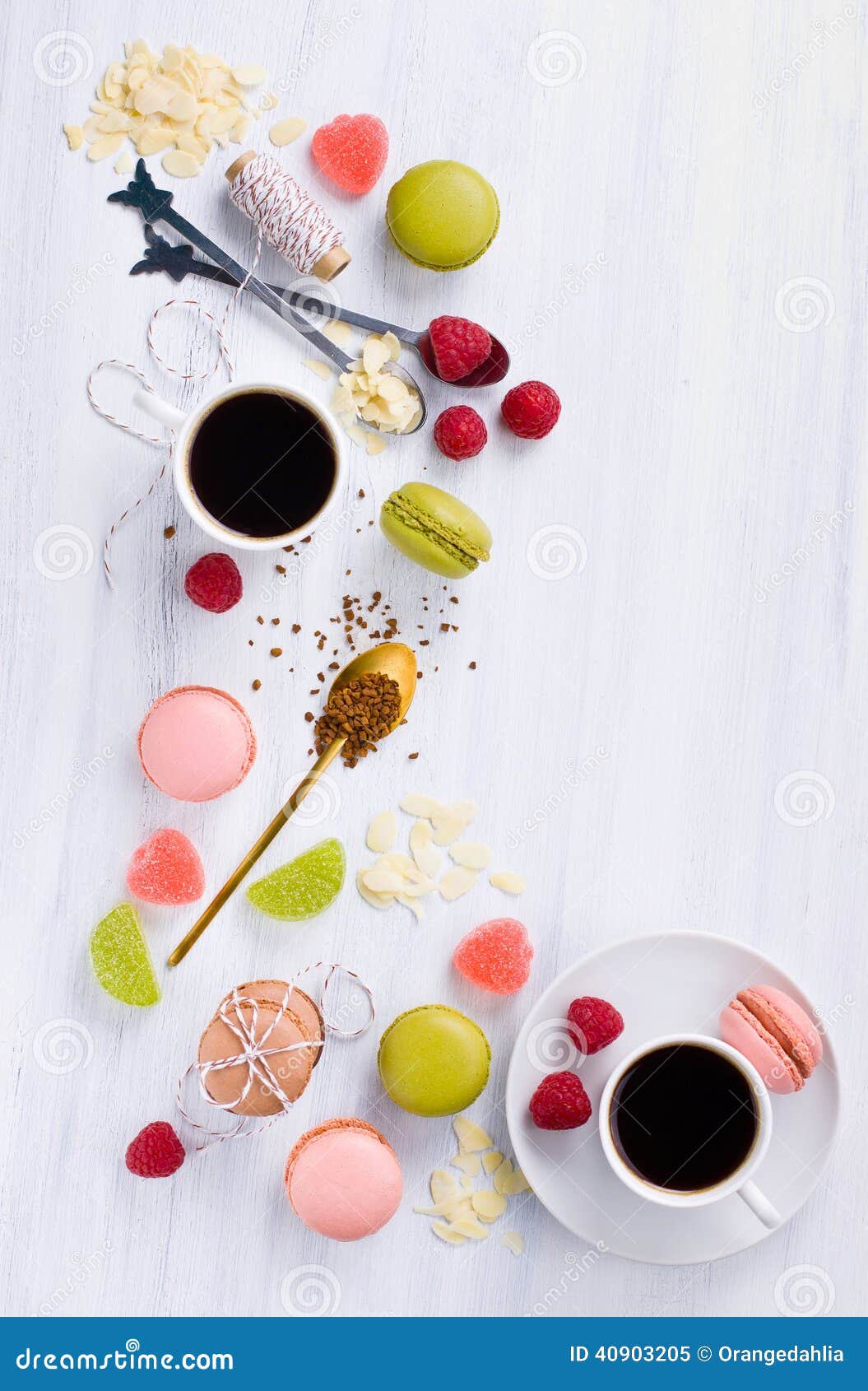 Coffee with sweets stock image. Image of delicious, food - 40903205