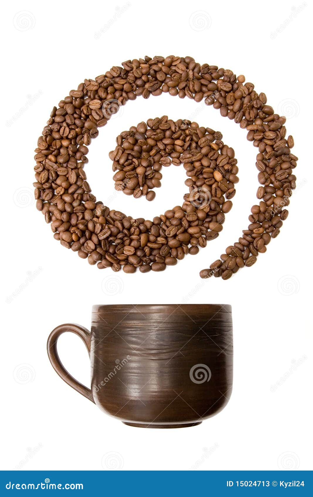 Coffee swirl stock image. Image of curl, coffee, brown - 15024713