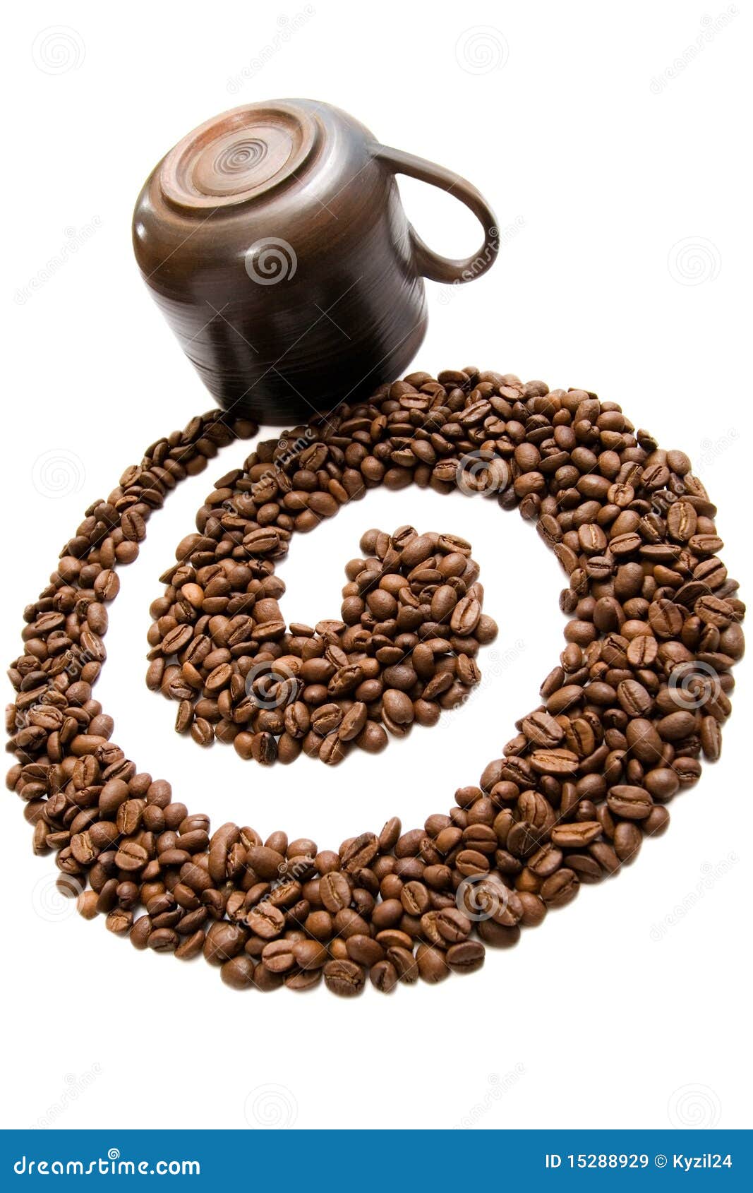 Coffee swirl stock image. Image of bean, texture, swirl - 15288929