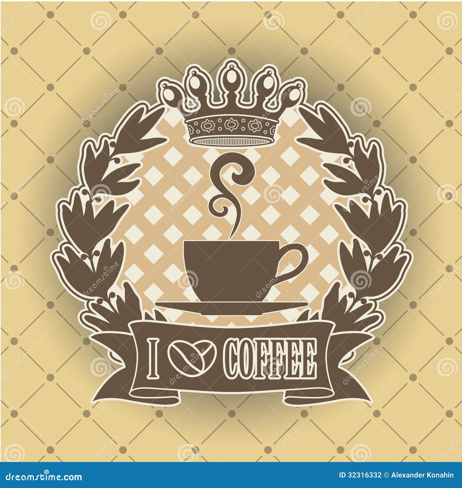 Coffee symbol stock vector. Illustration of food, cafe - 32316332
