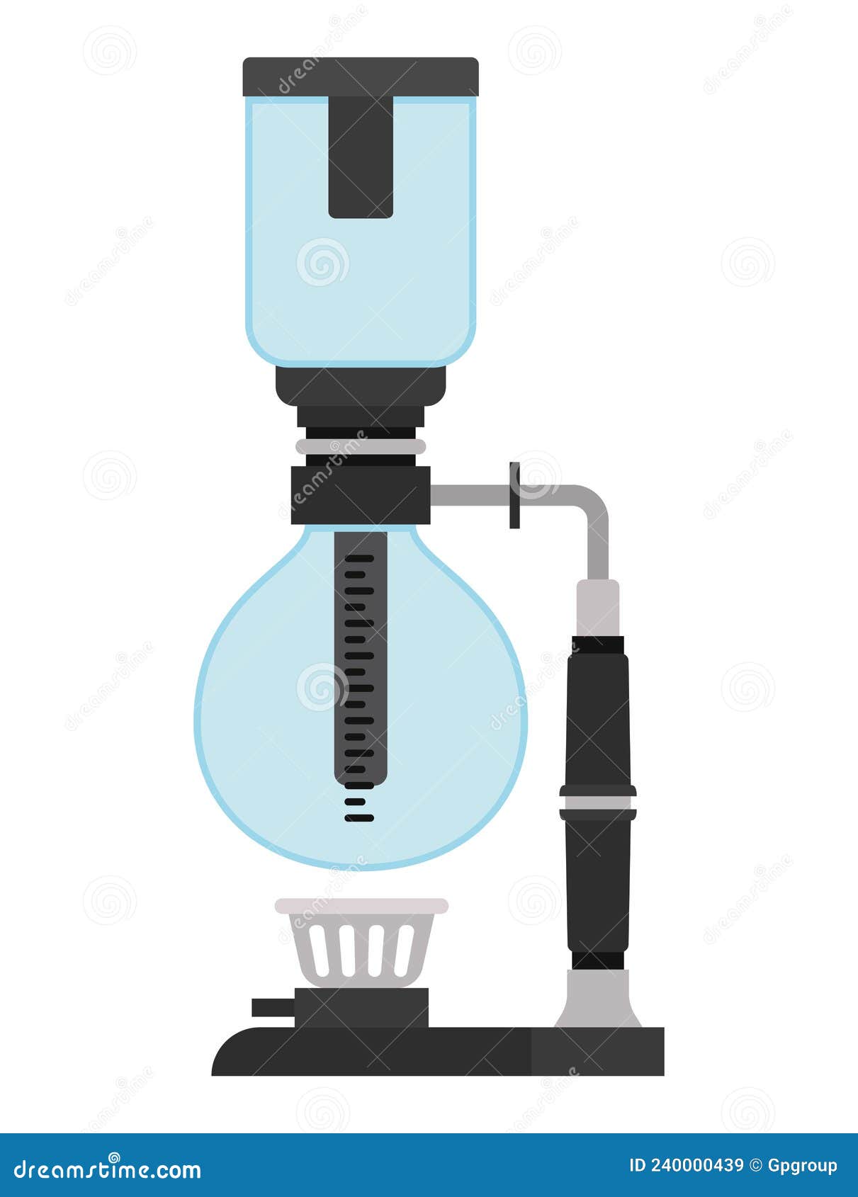 Coffee syphon design stock vector. Illustration of device - 240000439