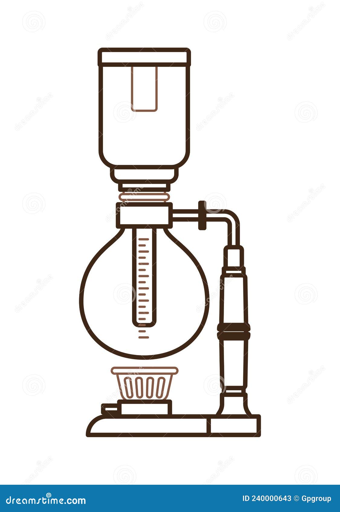 Syphon Icon Vector From Coffee Shop Concept. Thin Line Illustration Of ...