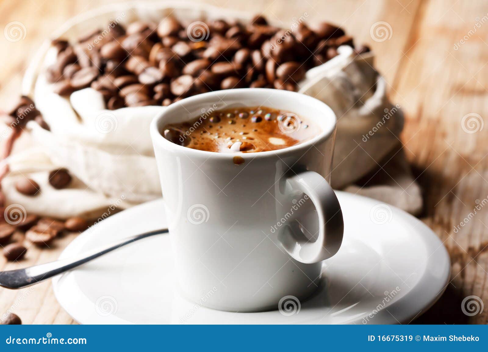 Coffee on the table stock image. Image of ground, morning - 16675319