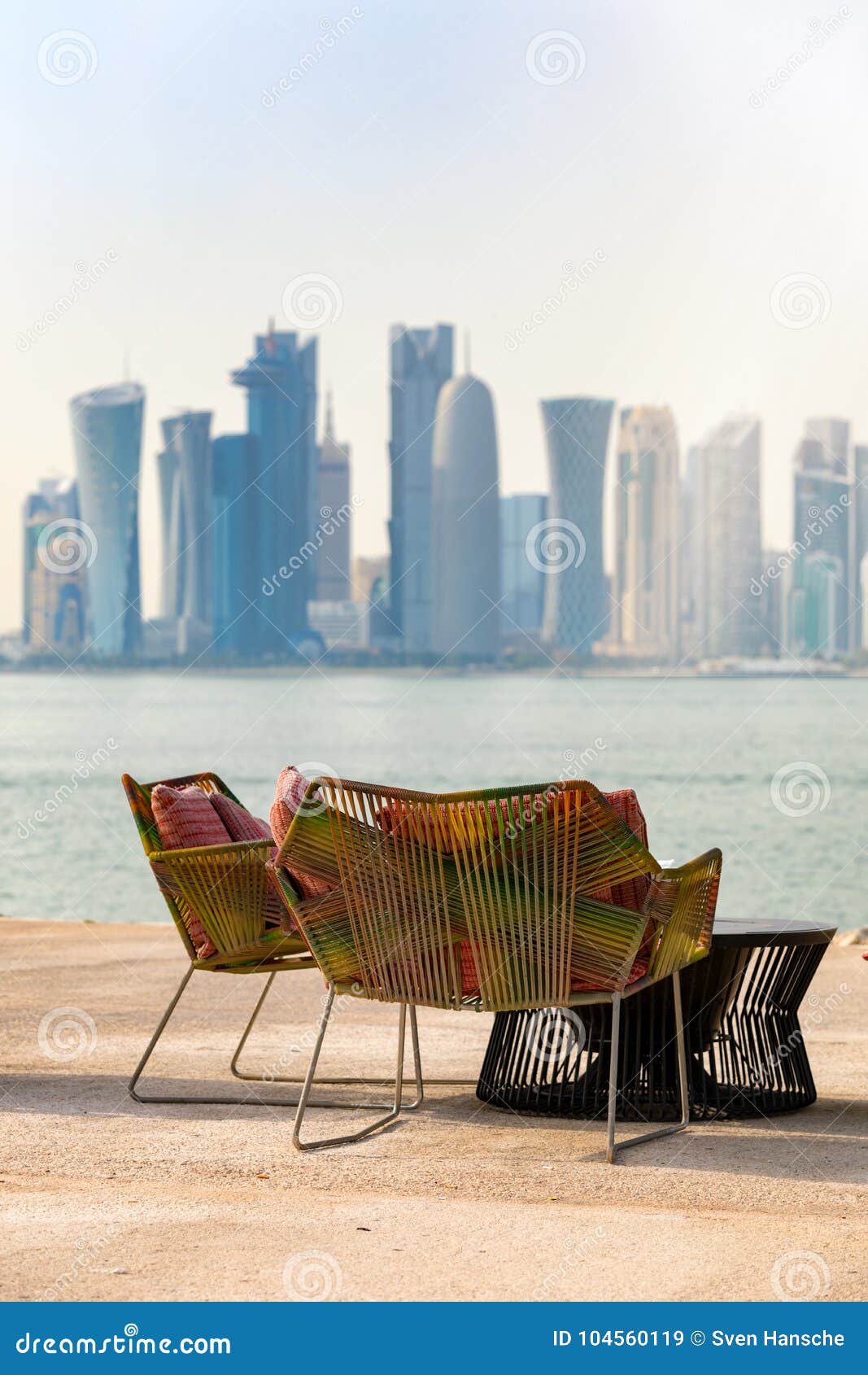 Coffee Table and Chairs in Doha Stock Image - Image of financial ...