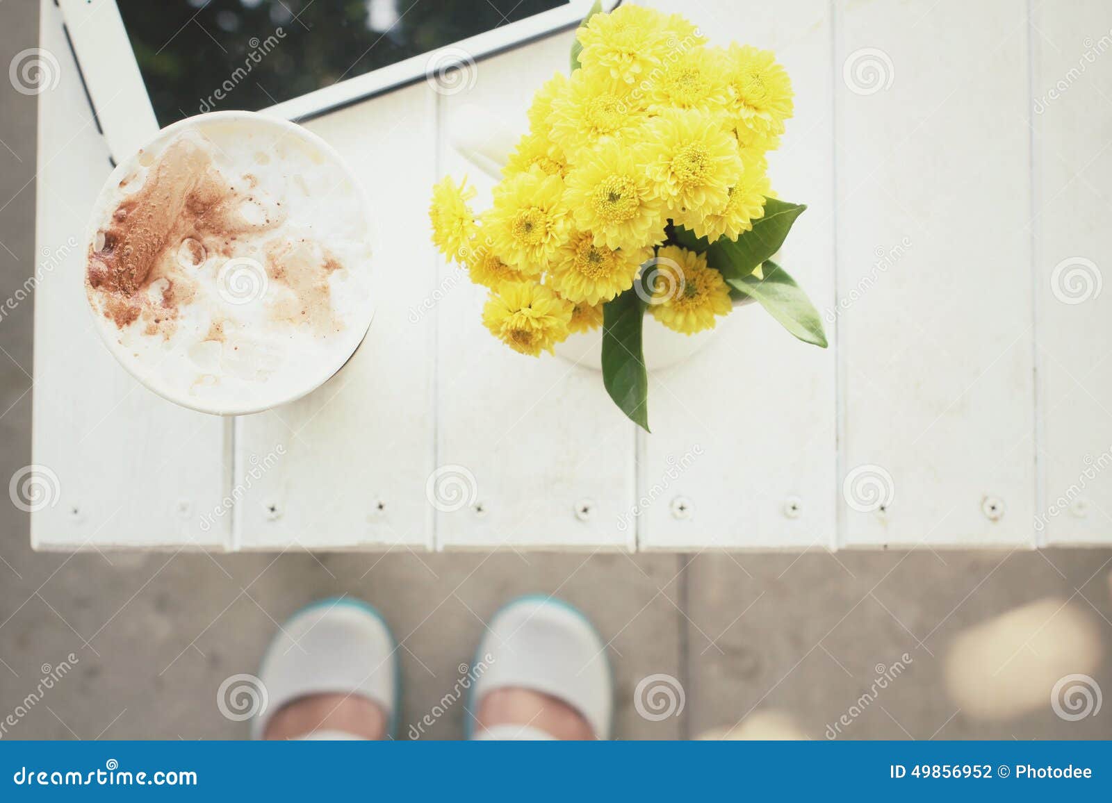 Coffee and tablet stock photo. Image of refreshment, drink - 49856952