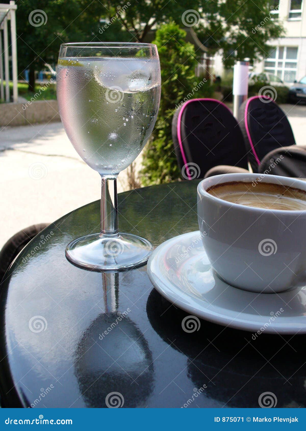 Coffee and tap water stock image. Image of glass, cocoa - 875071