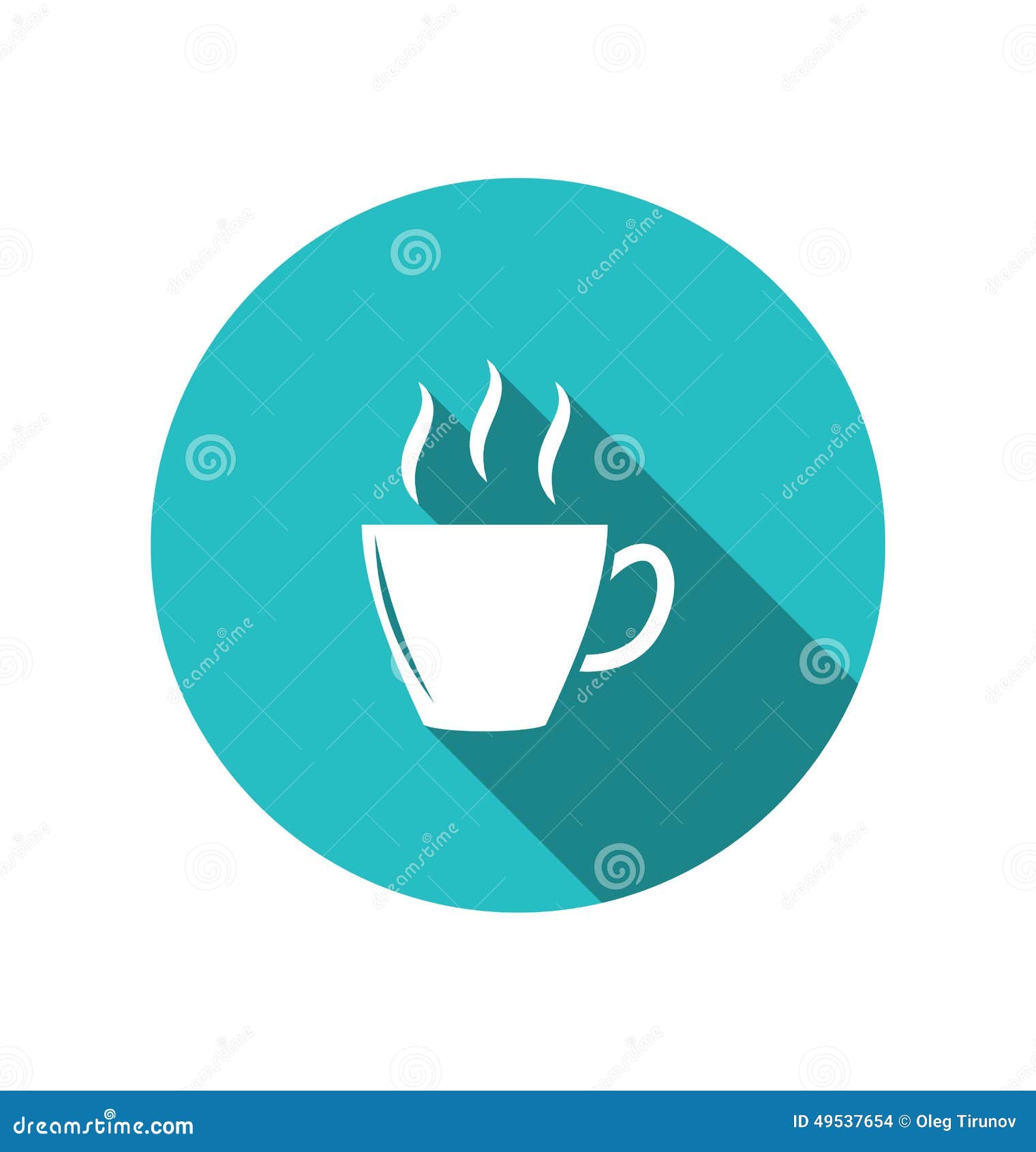 Coffee or Tea Cup, Trendy Flat Minimal Style Stock Vector ...
