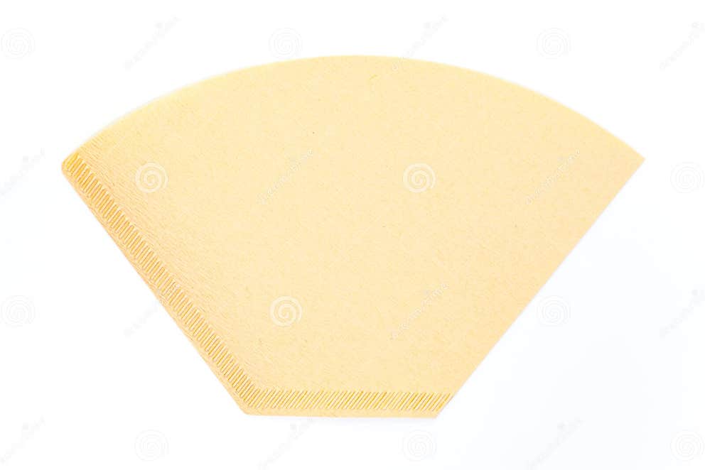 Coffee and Tea Filter Paper Stock Photo - Image of brew, isolated: 51280266