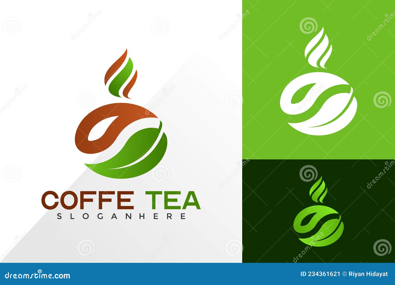 Coffee Tea Logo Design Inspiration. Abstract Emblem, Designs Concept ...
