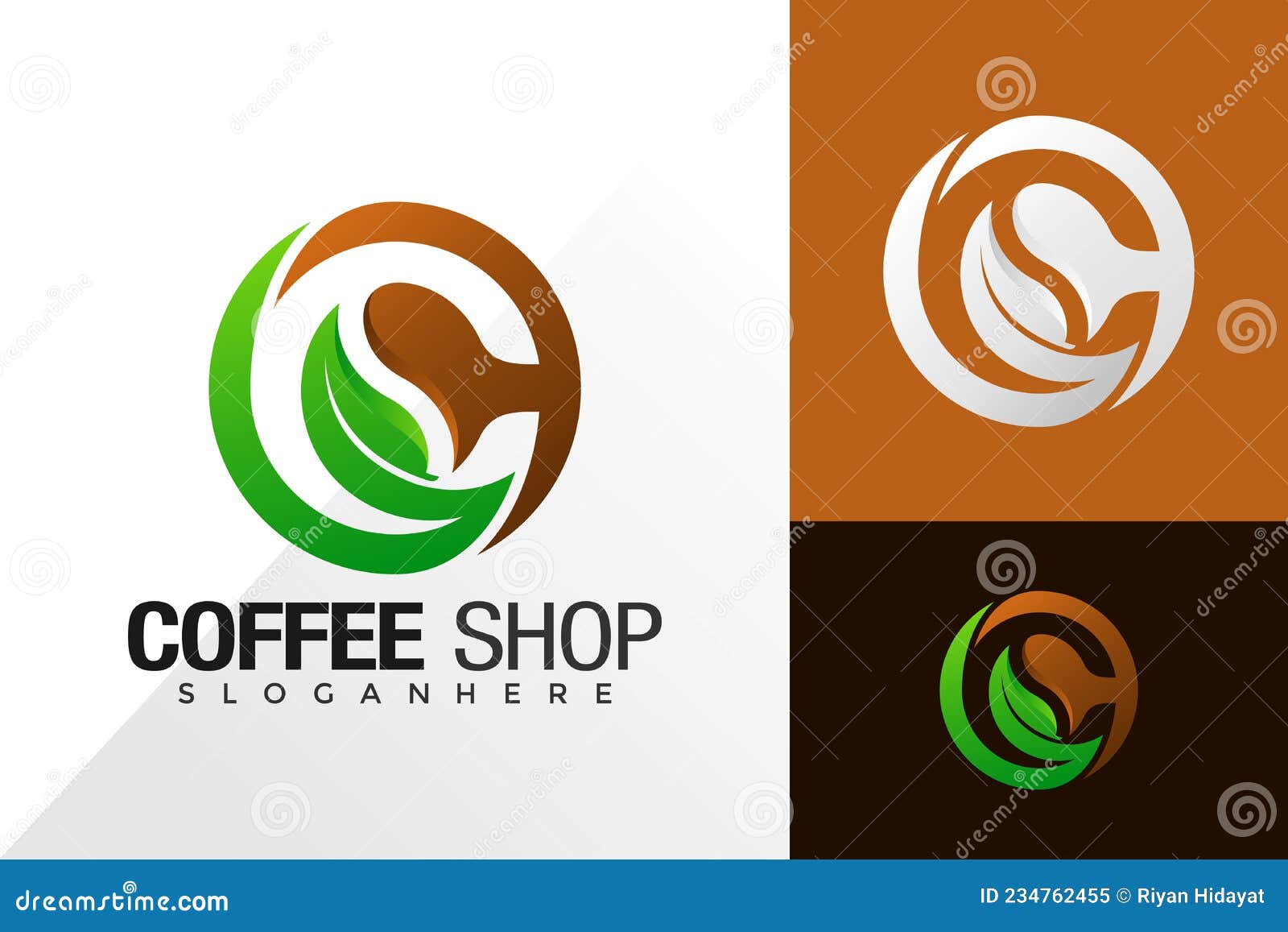 Coffee and Tea Logo Design Vector Template Stock Vector - Illustration ...