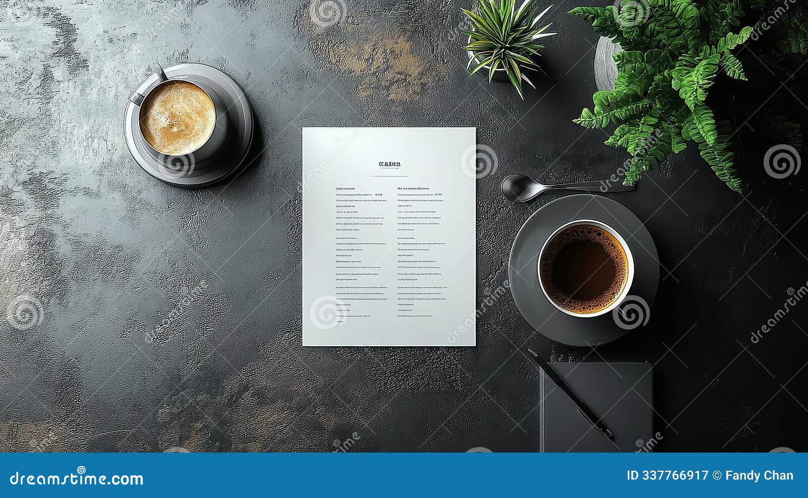Coffee and Tea Menu, Drinks, Food, and Atmosphere Stock Illustration ...