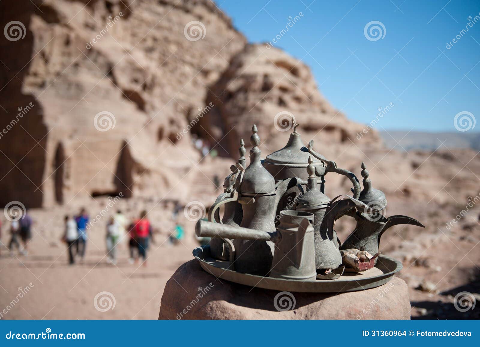 Coffee and Tea Set in Jordan Stock Photo - Image of coffee, petra: 31360964