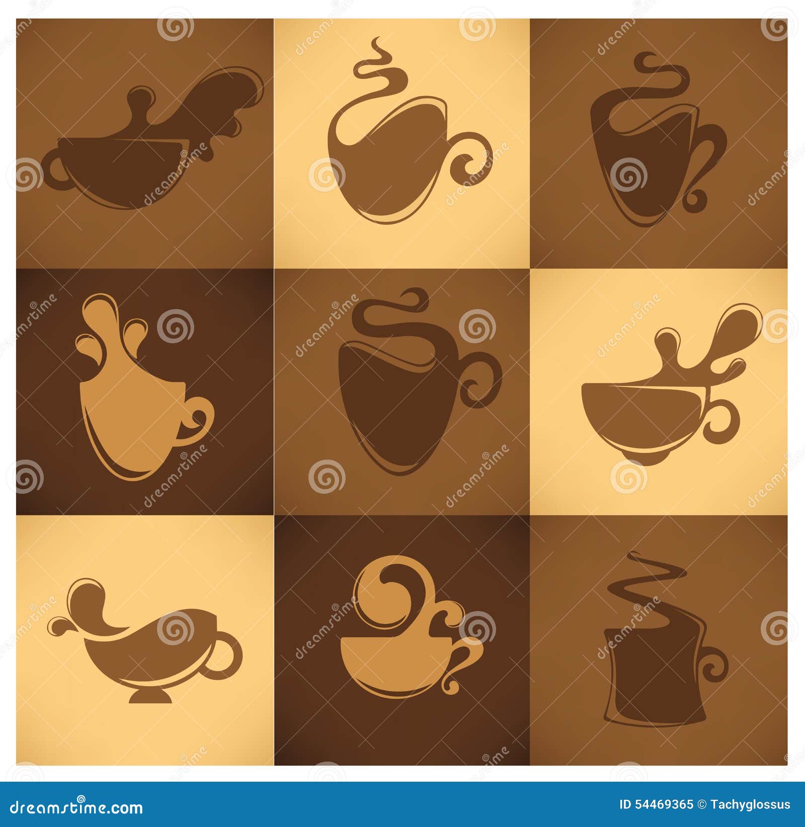 Coffee and tea stock vector. Illustration of layout, pack - 54469365