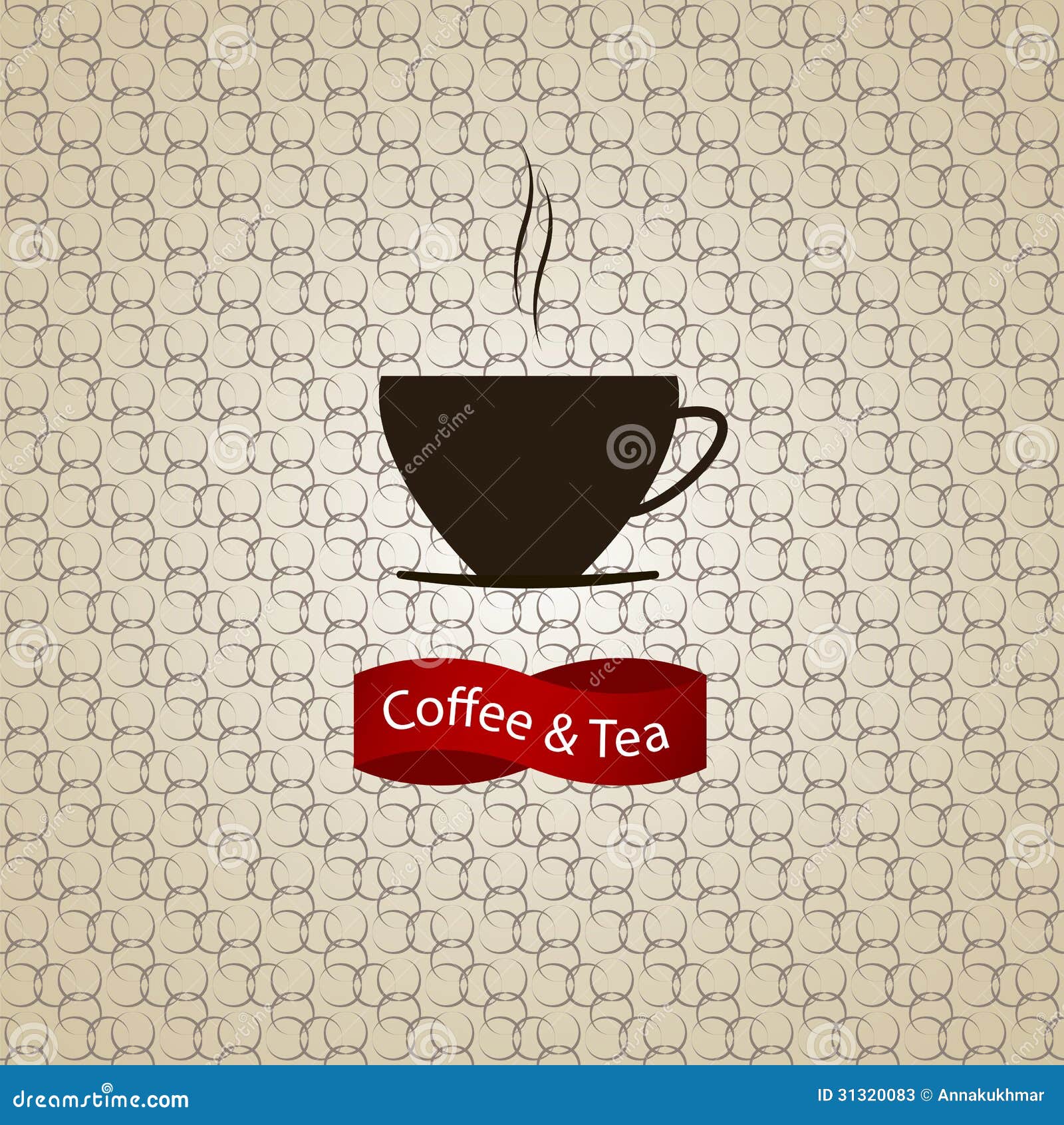 Coffee and Tea stock illustration. Illustration of logo - 31320083