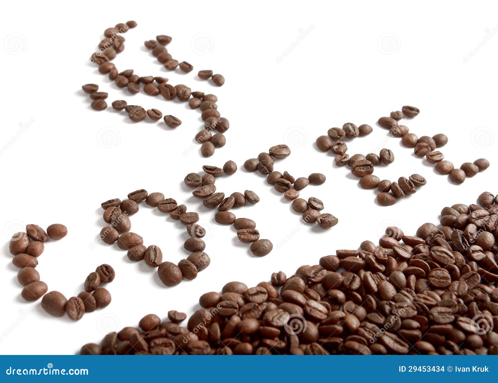 Coffee text stock photo. Image of scent, title, aromatic - 29453434