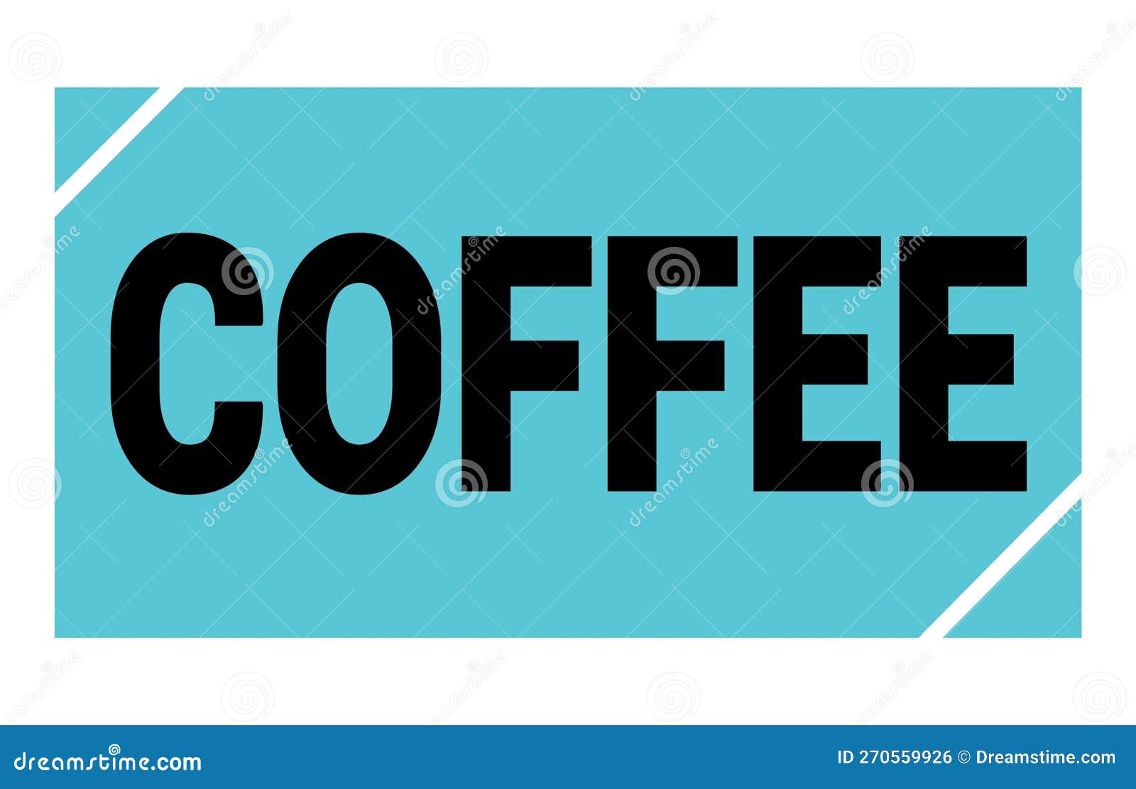 COFFEE Text Written on Blue-black Stamp Sign Stock Illustration ...