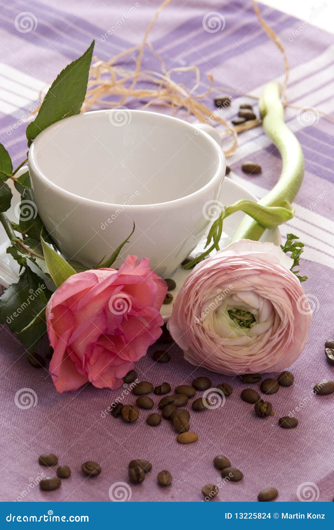 Coffee theme stock photo. Image of scene, rose, buttercup - 13225824