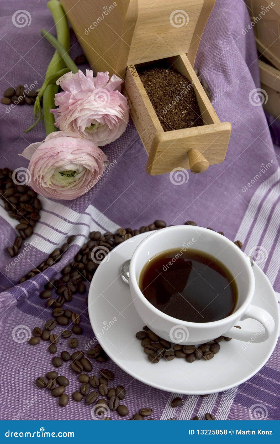 Coffee theme stock photo. Image of blossom, romantic - 13225858