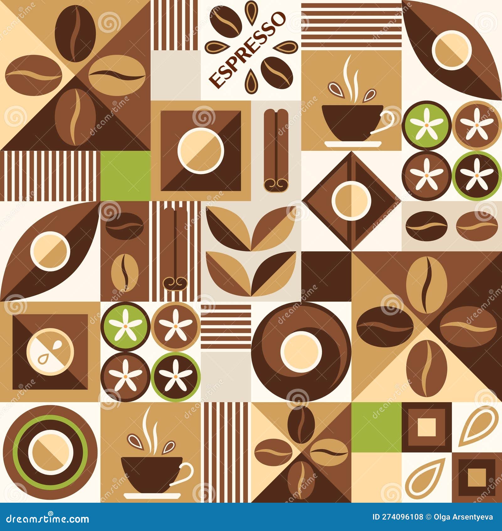 Coffee theme background stock vector. Illustration of retro - 274096108