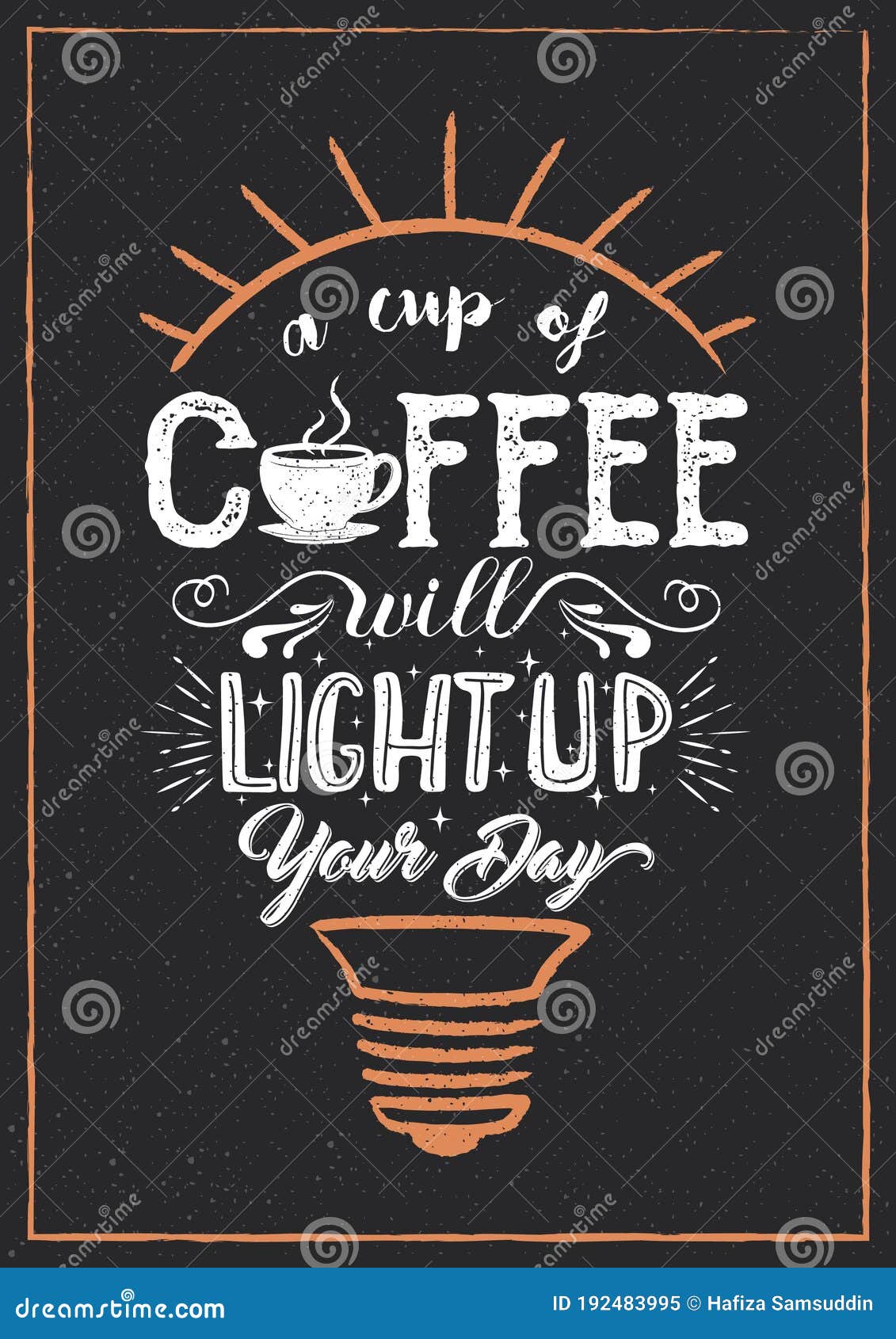 Coffee Theme Design. Vector Illustration Decorative Design Stock Vector ...