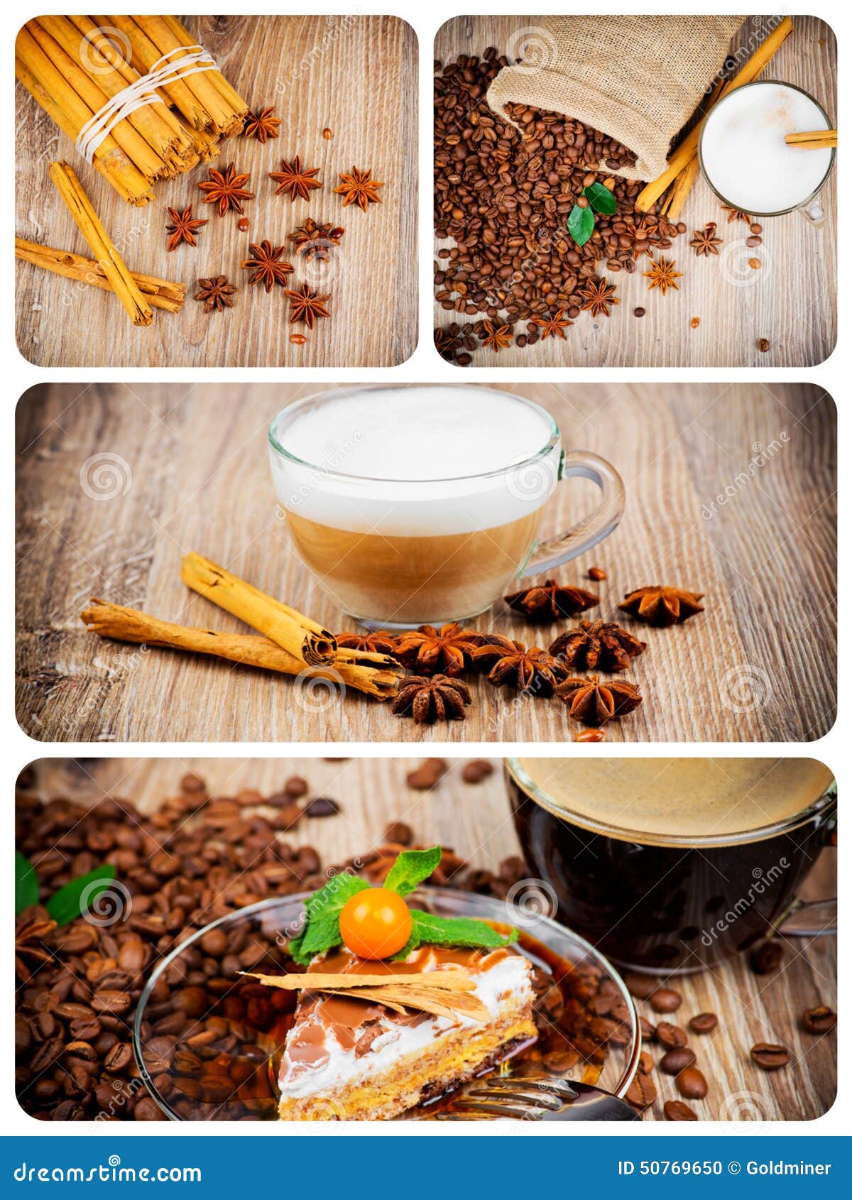 Coffee theme set stock photo. Image of cappuccino, cafe - 50769650