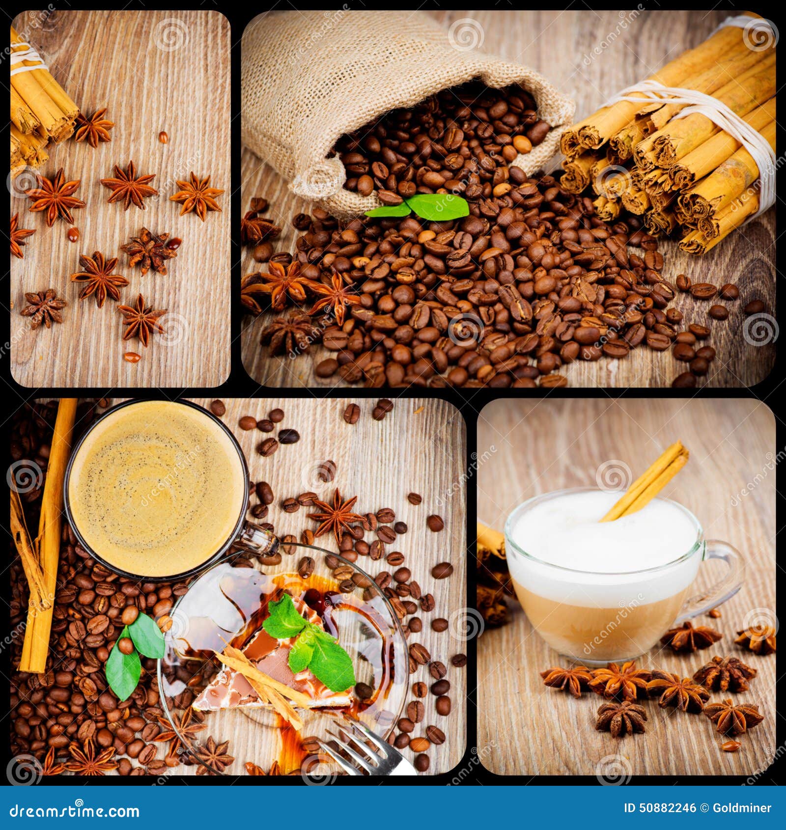 Coffee theme set stock photo. Image of dessert, collection - 50882246