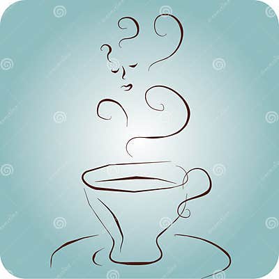Coffee thought stock vector. Illustration of style, text - 13217091