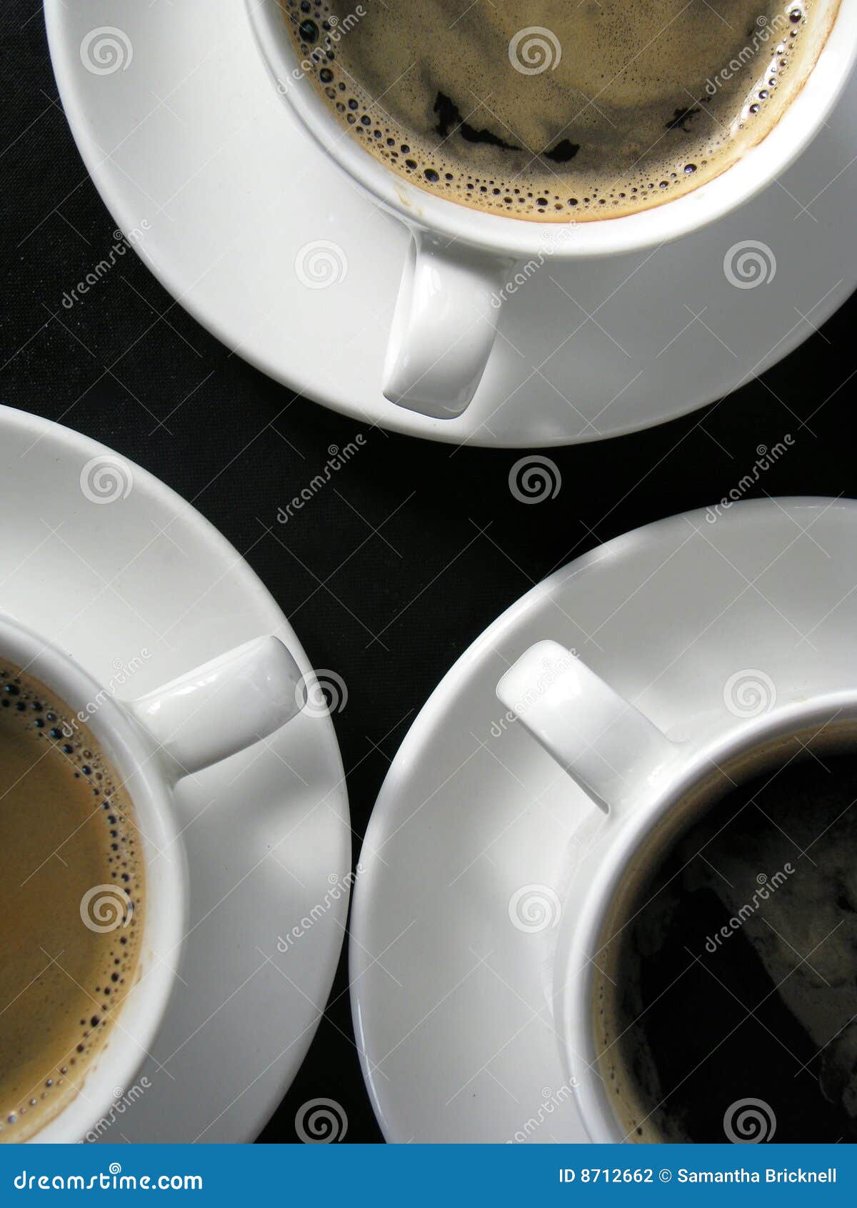 Coffee for Three stock photo. Image of black, cups, beverage - 8712662