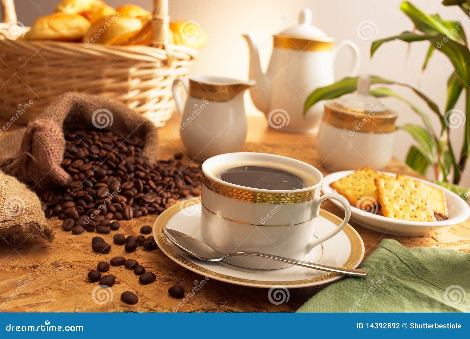 Coffee time stock photo. Image of china, dessert, home - 14392892