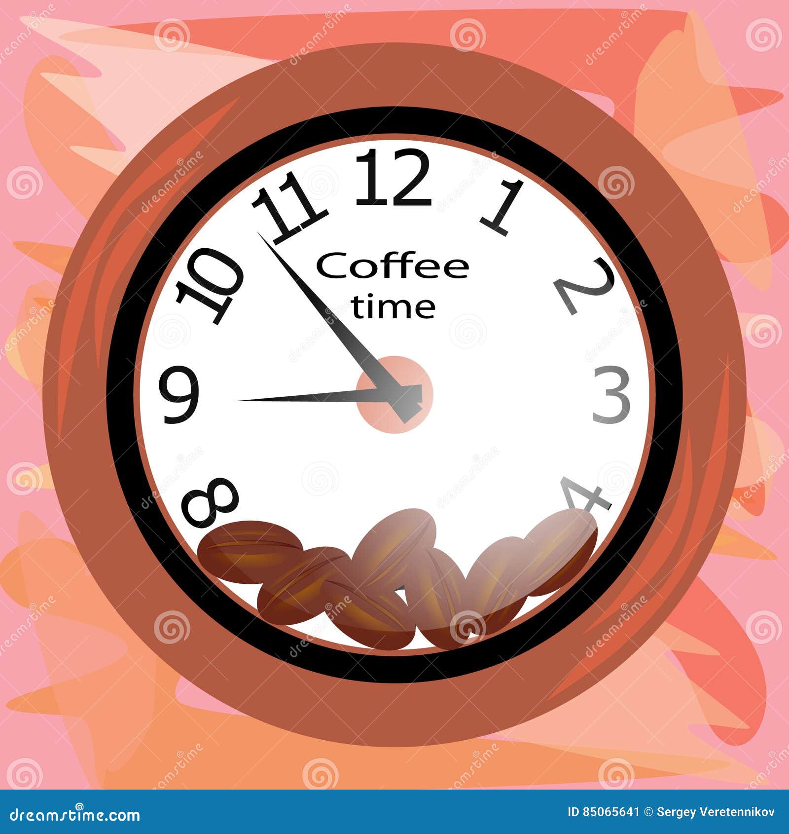 Coffee time stock vector. Illustration of signs, colorful - 85065641