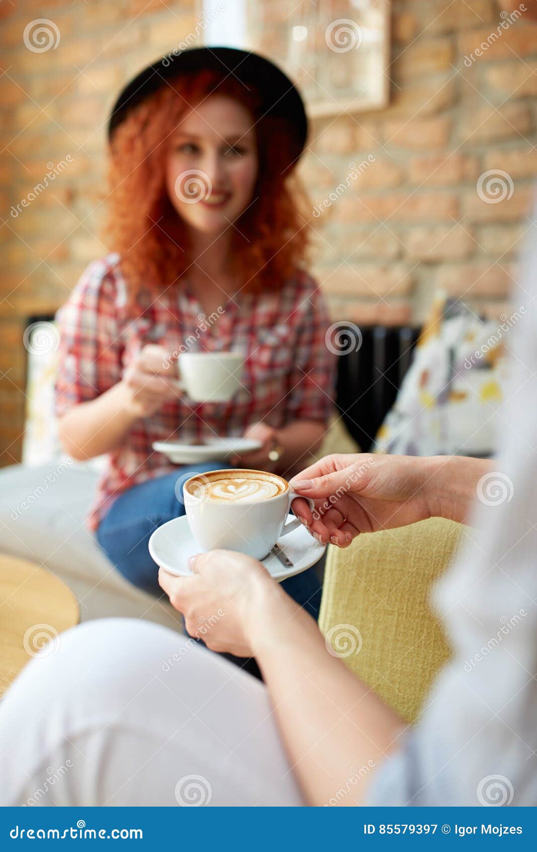 Coffee time stock image. Image of attractive, friendly - 85579397