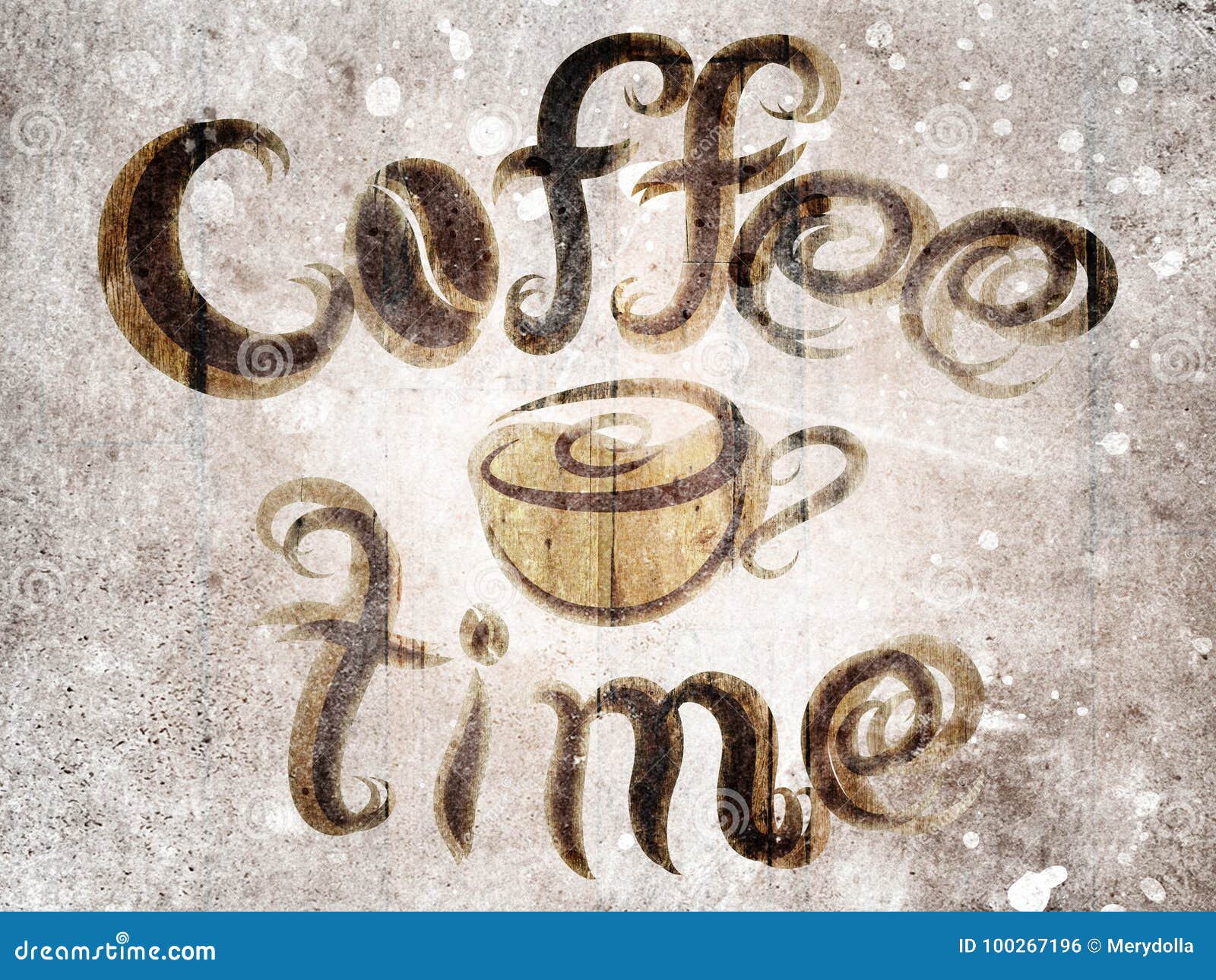 Coffee time stock illustration. Illustration of caffeine - 100267196