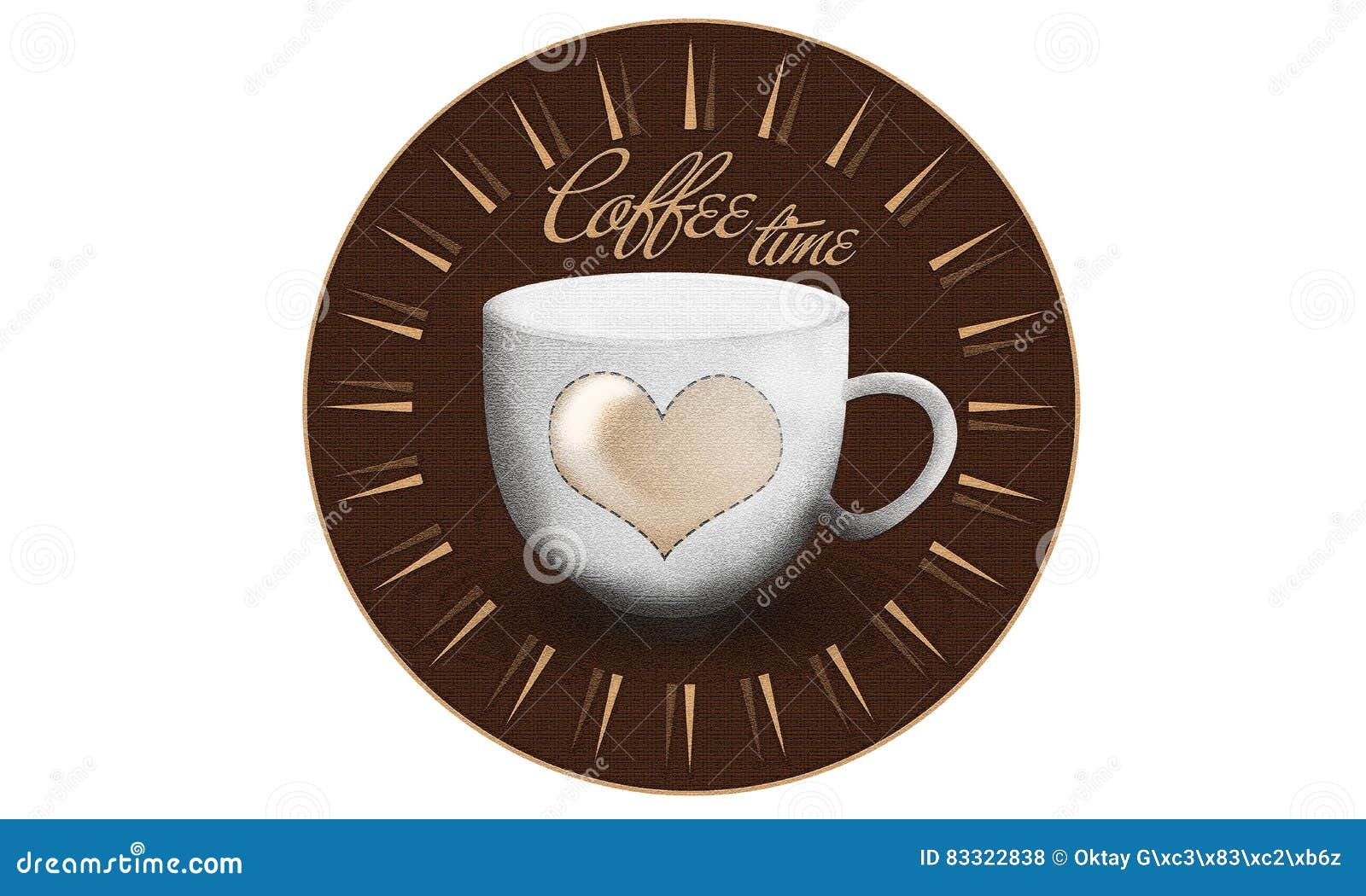 Coffee time cup stock photo. Image of drawing, paper - 83322838