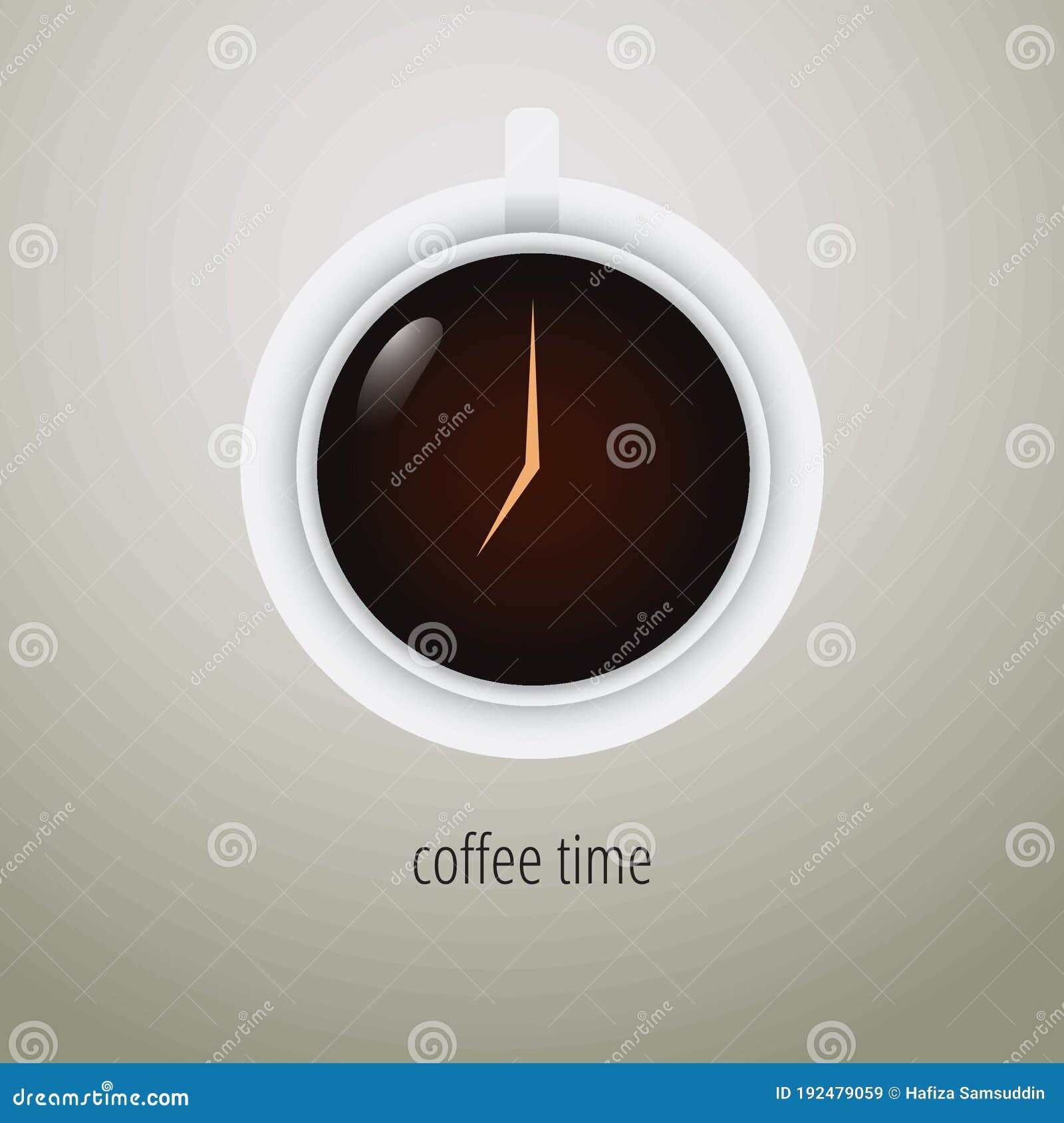Coffee Time Design. Vector Illustration Decorative Design Stock Vector ...