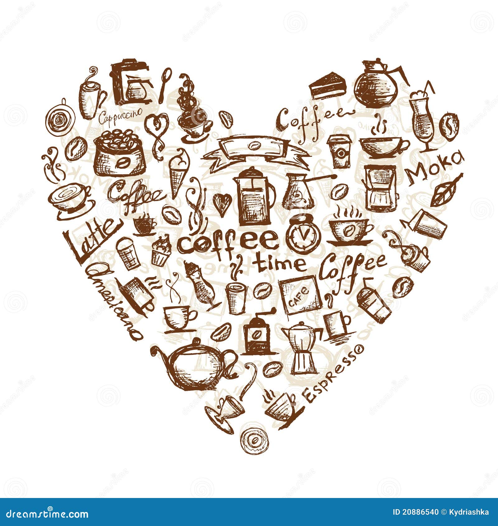 Coffee Time Stamp Labels Vector Illustration | CartoonDealer.com #36045550