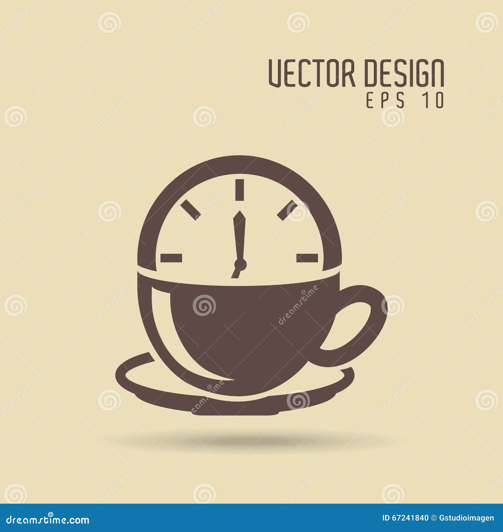Coffee time icon design stock illustration. Illustration of coffee ...