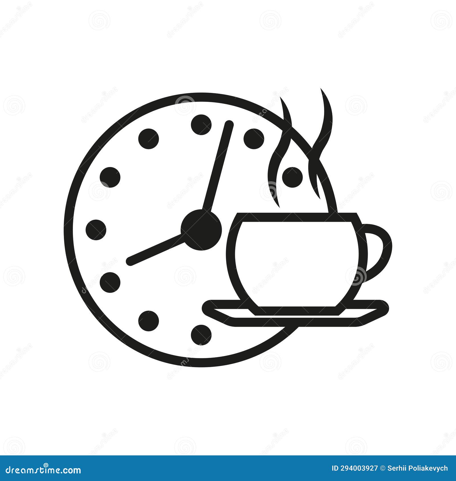 Coffee Time Icon. Tea Time Symbol. Vector Illustration. EPS 10 Stock ...