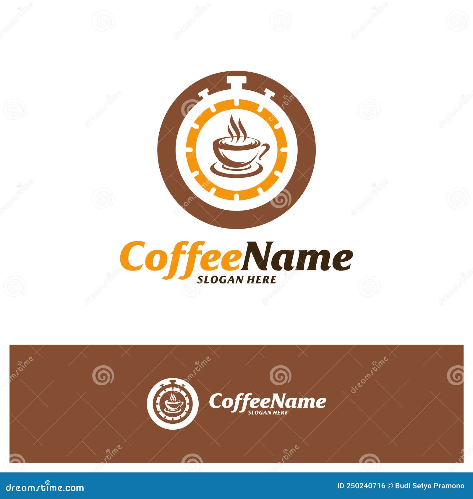 Coffee Time Logo Design Template. Coffee Logo Concept Vector Stock ...