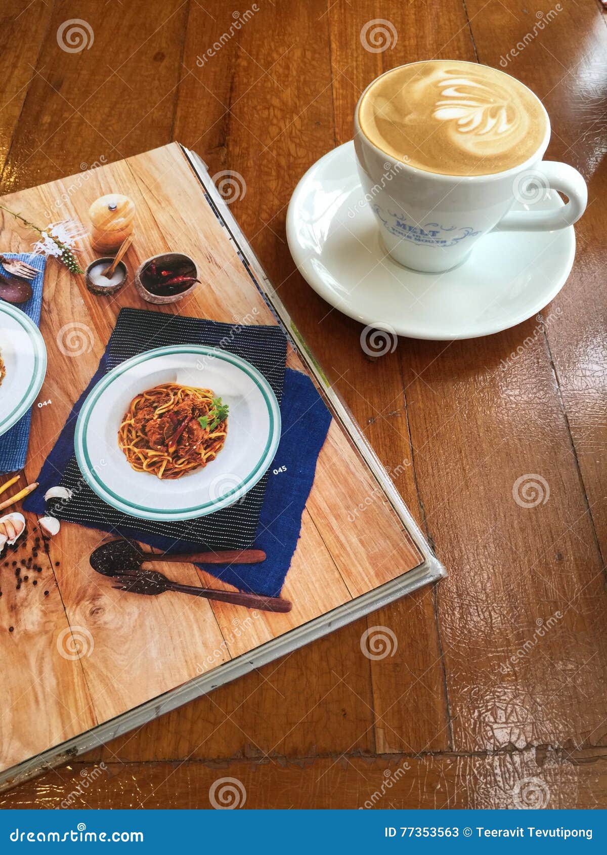 Coffee time stock image. Image of grey, latteart, alone - 77353563