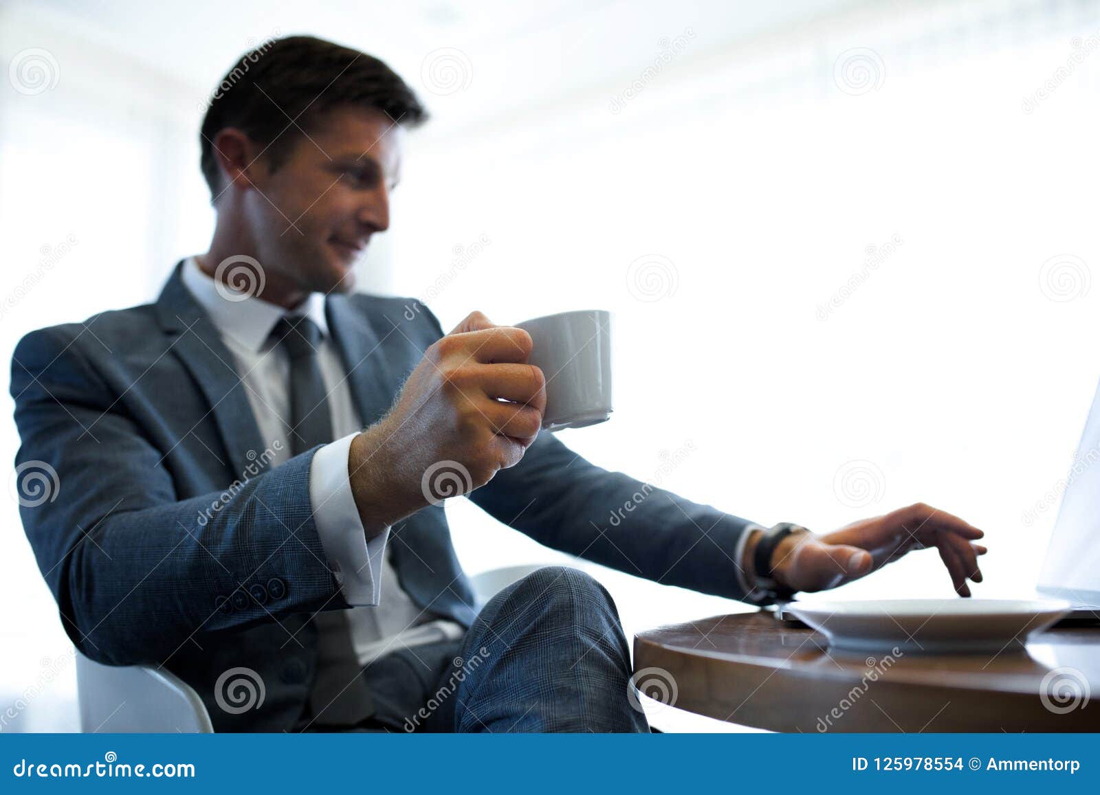 Coffee time at the office stock photo. Image of cafe - 125978554