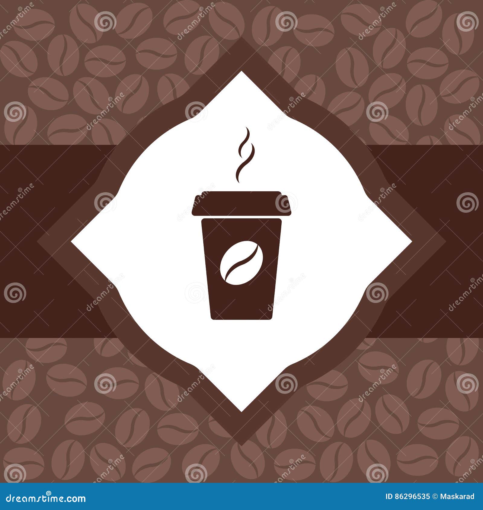 Coffee to go. flyer. stock illustration. Illustration of drink - 86296535