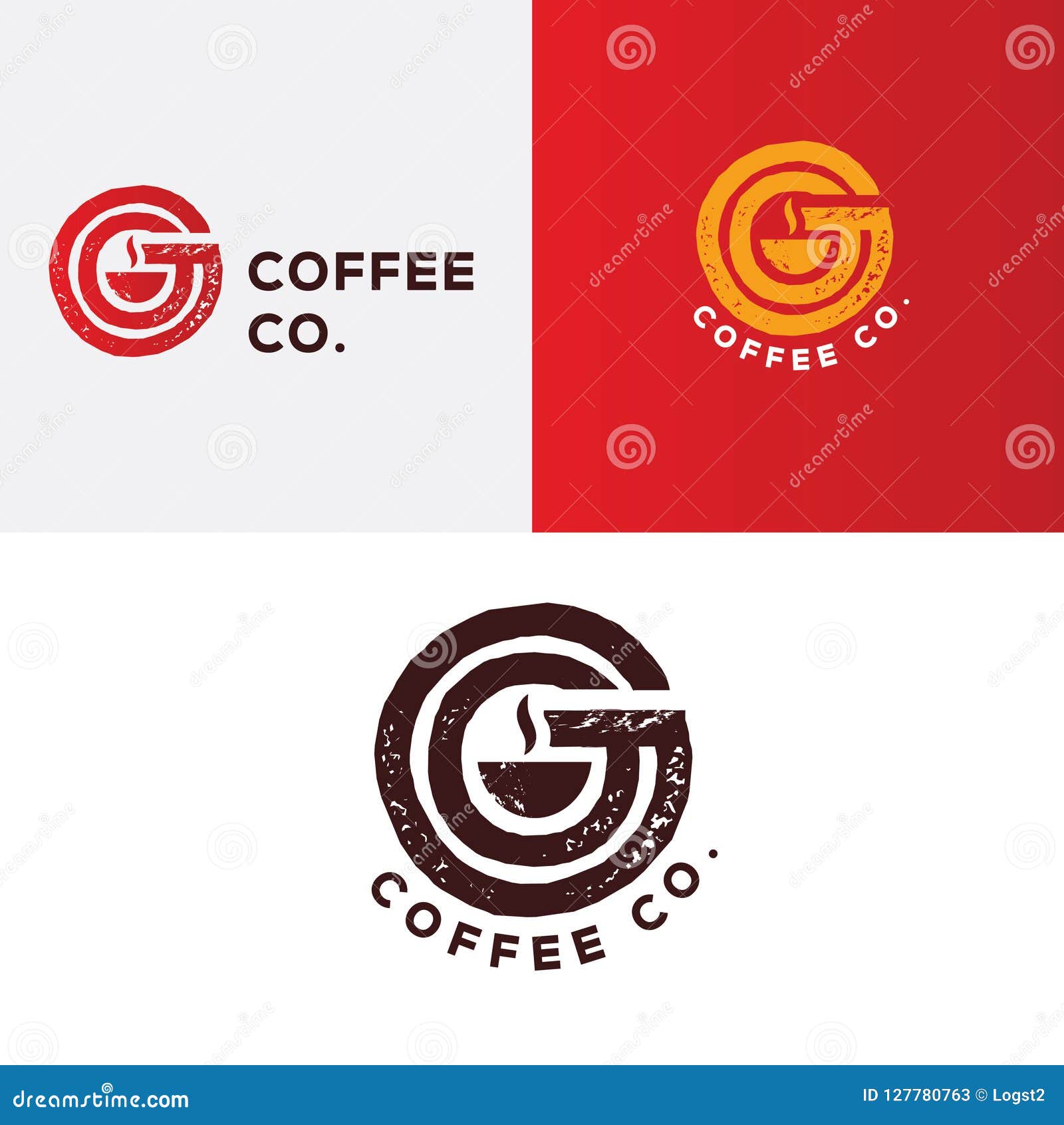 Coffee to go vector logo stock vector. Illustration of espresso - 127780763