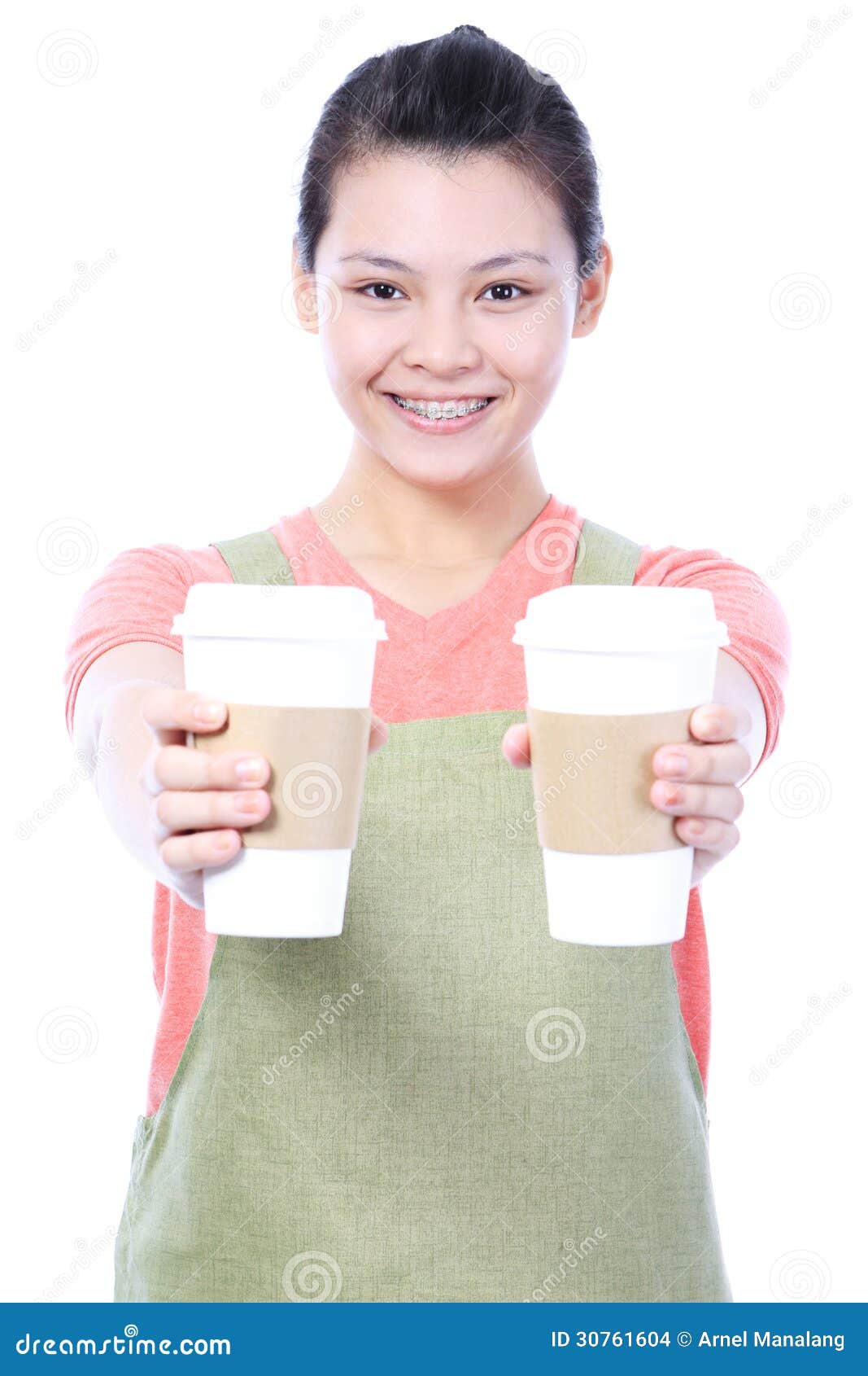 Coffee-To-Go stock photo. Image of paper, pretty, filipina - 30761604