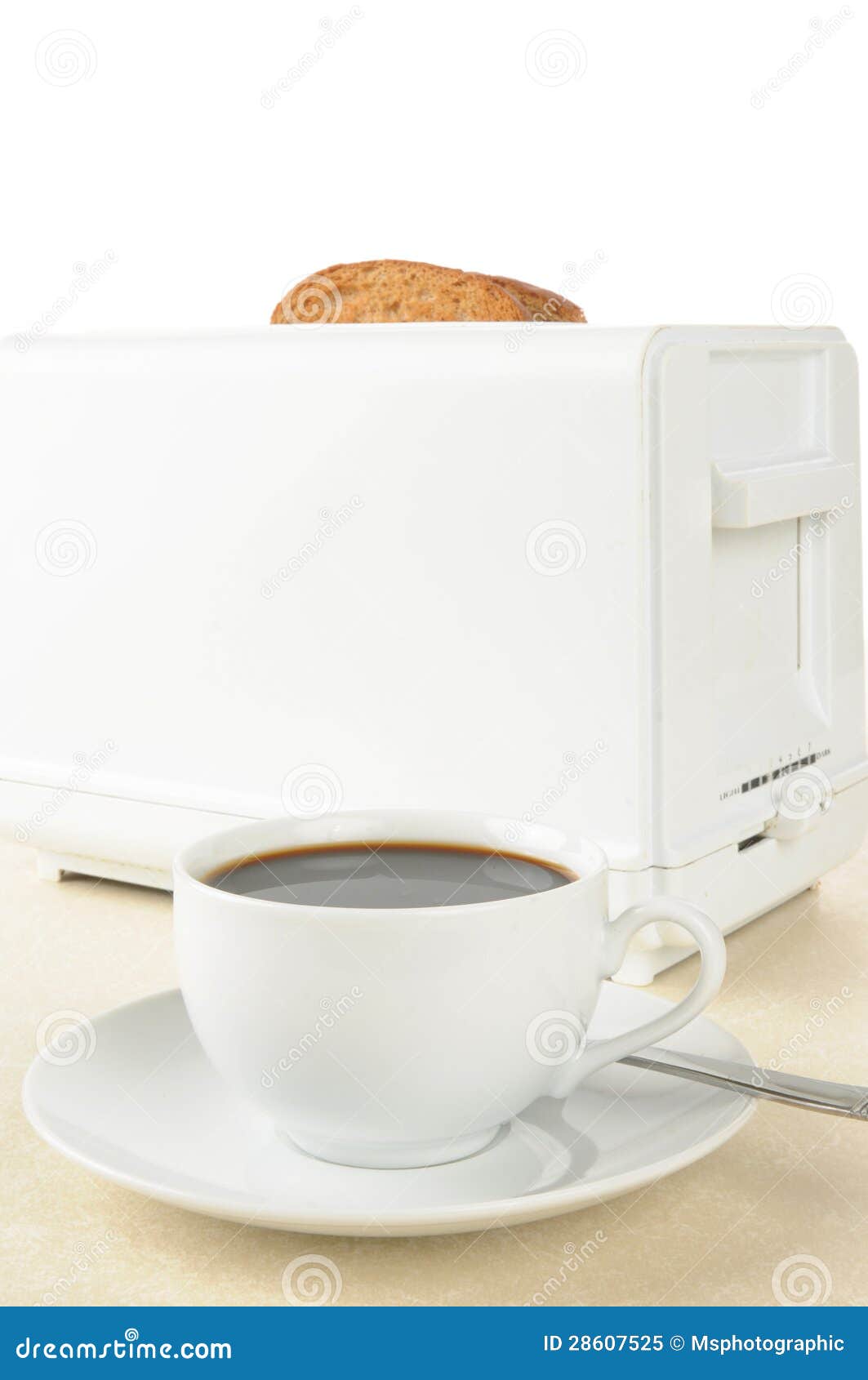 Coffee and toast stock image. Image of breakfast, appliance - 28607525