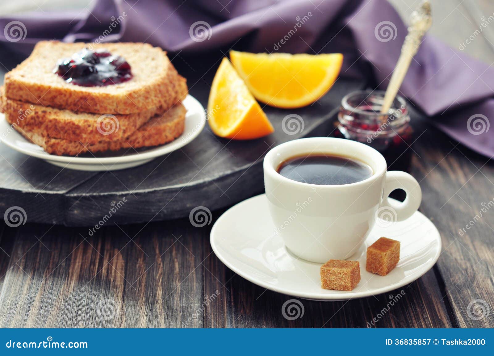 Coffee and toast stock image. Image of breakfast, coffee - 36835857