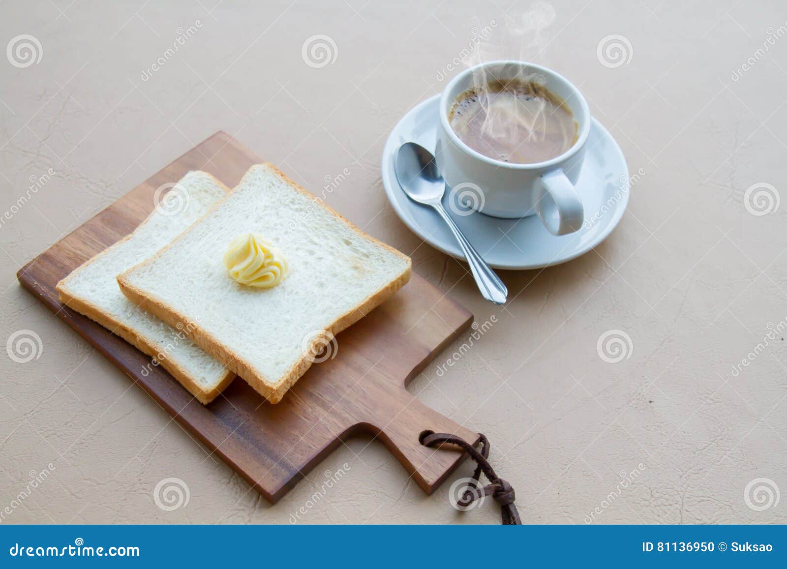 Coffee and toast stock photo. Image of copy, diet, background - 81136950