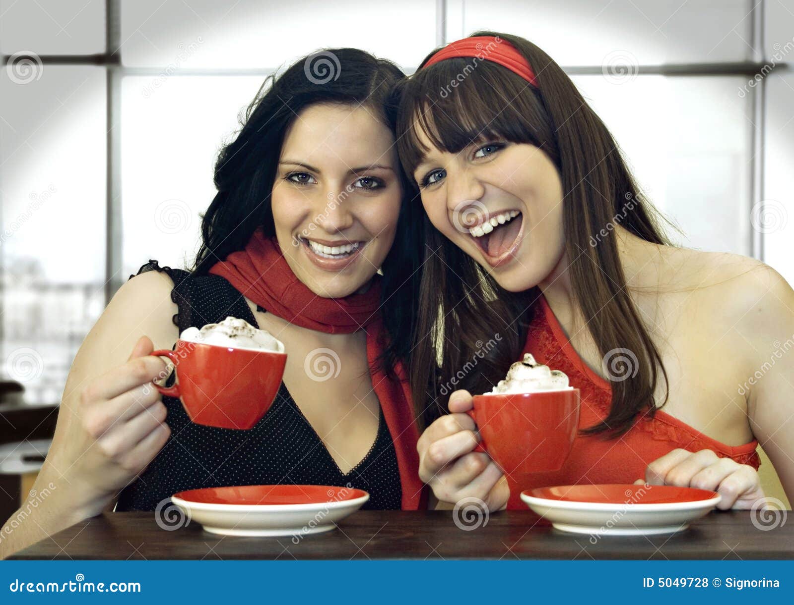Coffee together 1 stock photo. Image of smiling, cappuccino - 5049728