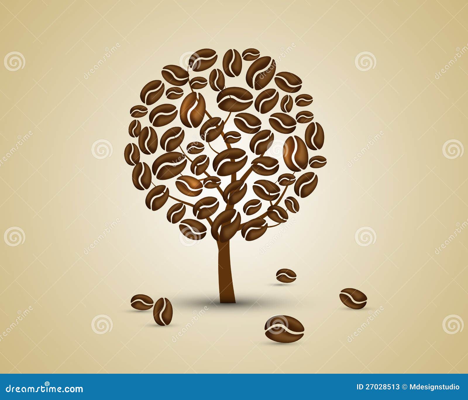 Coffee tree stock illustration. Illustration of abstract - 27028513